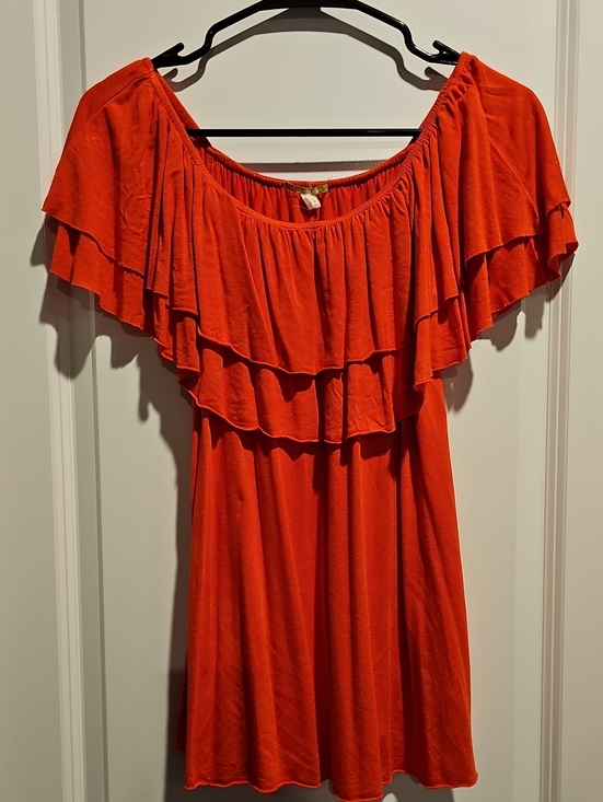 Gianni Bini | Tops | Gianni Bini Orange Offshoulder Top | Poshmark
